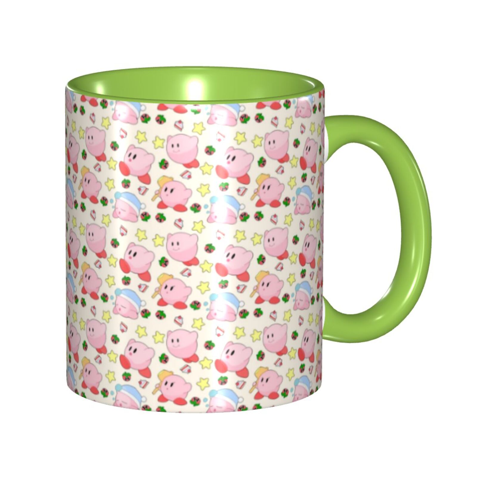 Kirby Coffee Ceramic Colourful Mug Cup with Handle for Home Office 11 oz - Walmart.com