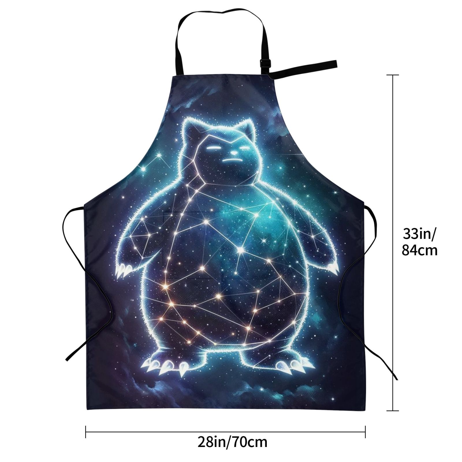 Snorlax Apron with Pockets Apron Aprons for Women Men Watercolor Aprons ...