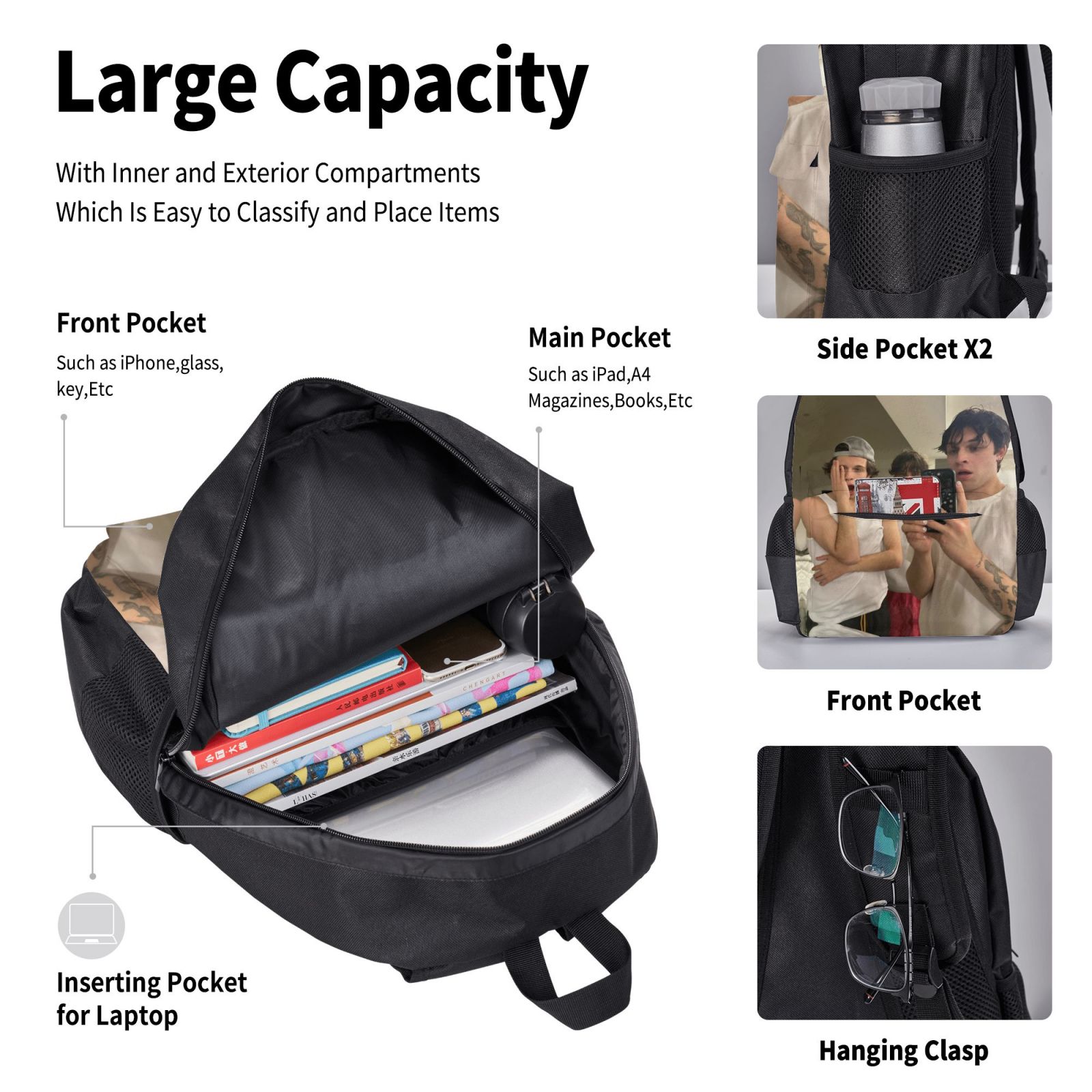 Sturniolo Triplets Bookbag Backpack With Lunch Box and Pencil Case 3 ...