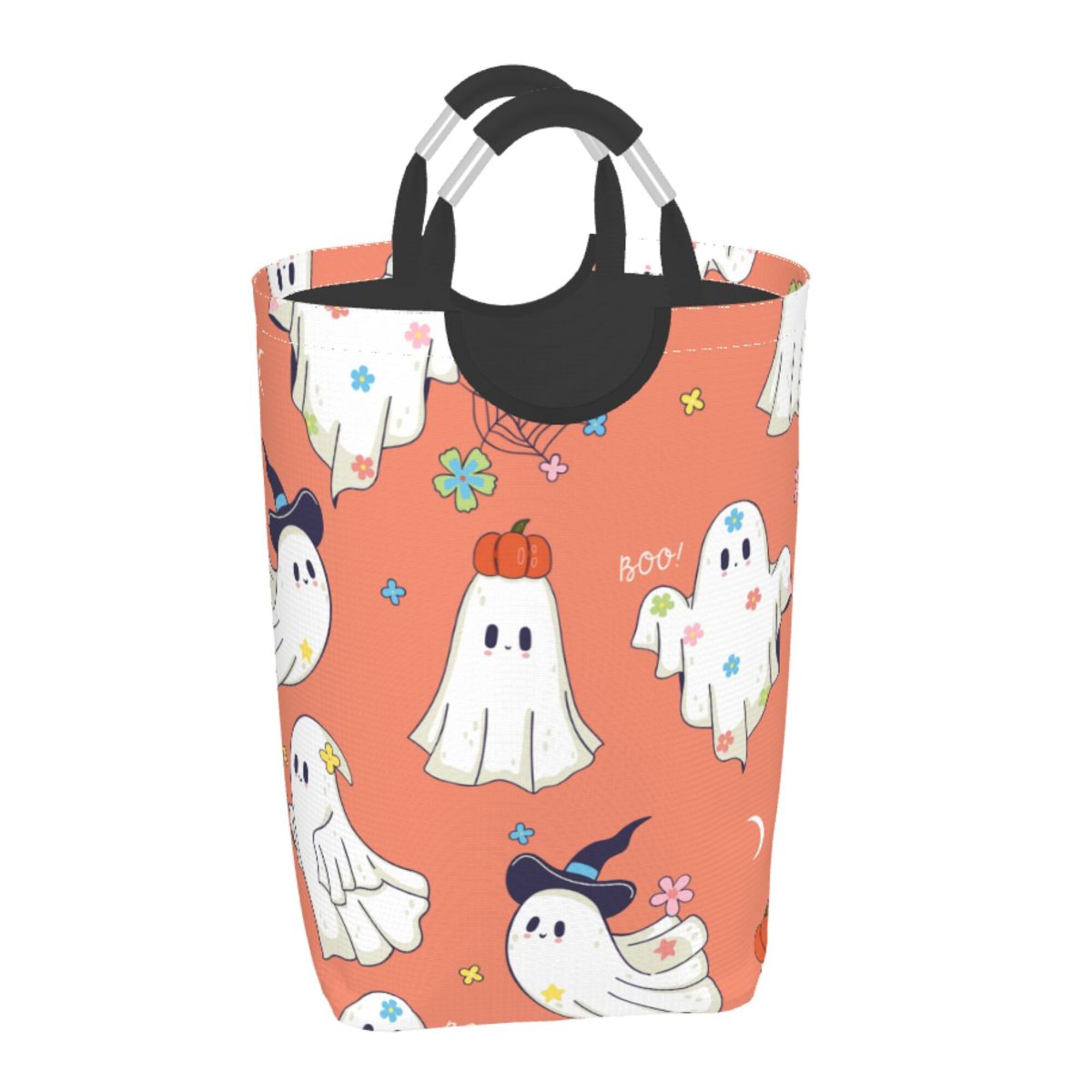 TEQUAN 50L Large Rectangular Laundry Hamper with Aluminum Handles ...