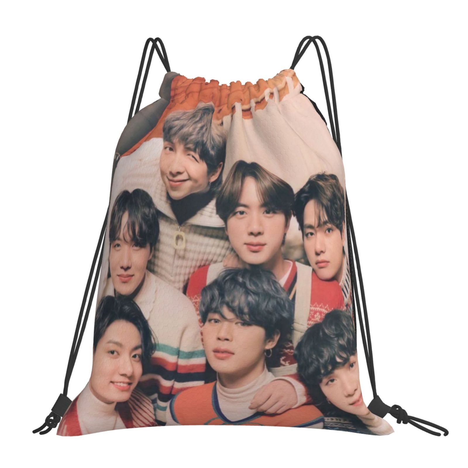 BTS Drawstring Bags Gym Bag Yoga Bag BTS Merch for Sport Outing Daily ...