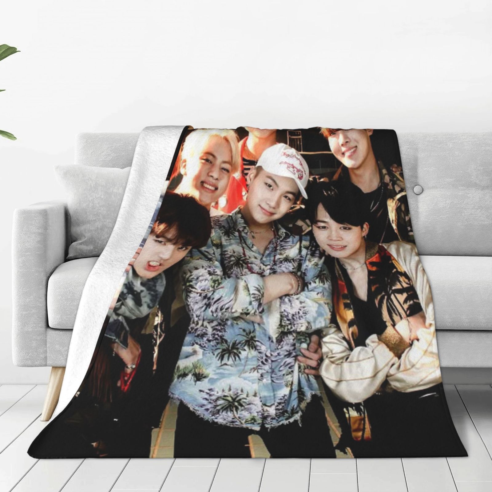 BTS Blanket K-POP Air-conditioning Quilt for Bed Sofa Camping Trips ...