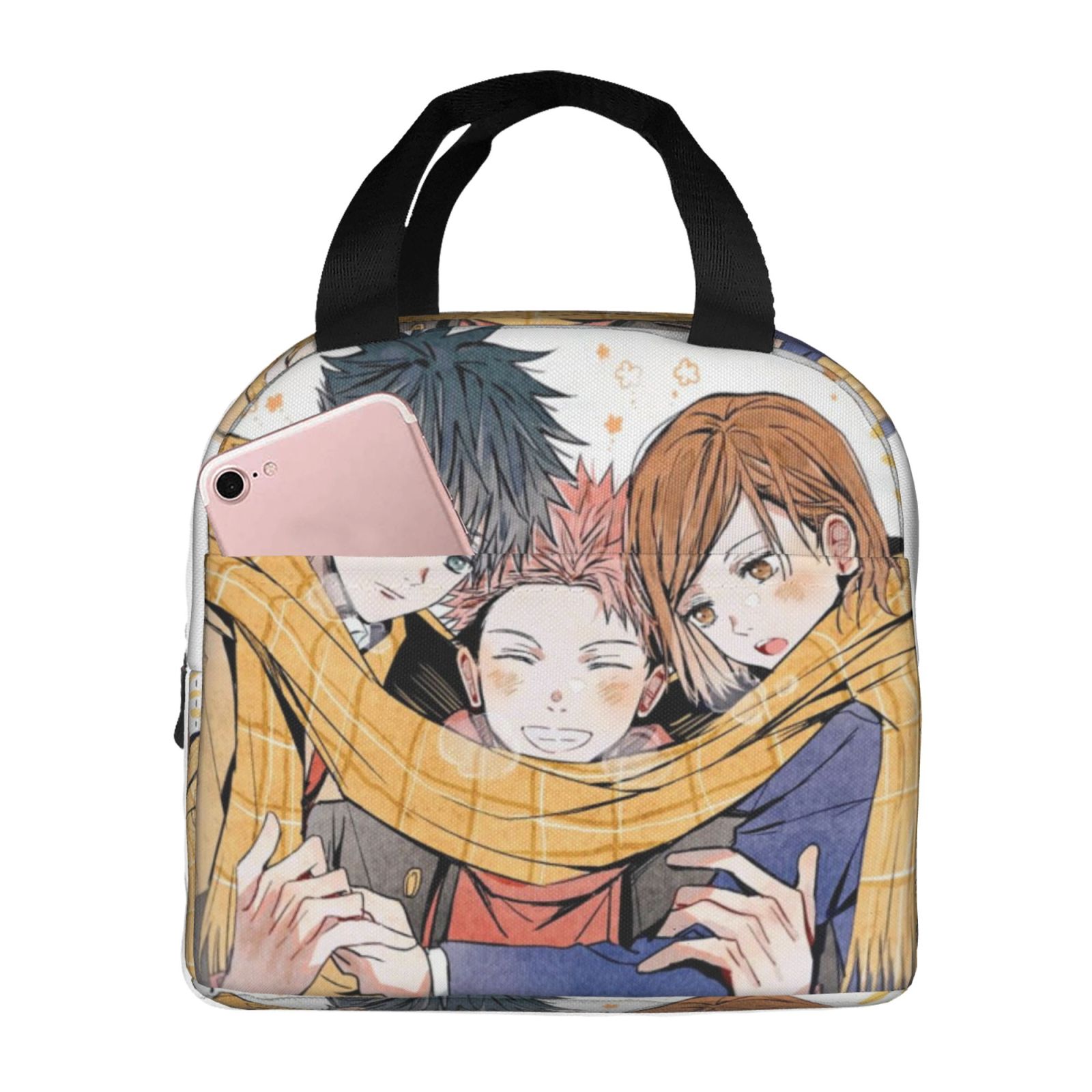 Jujutsu Kaisen Lunch Bag Cartoon Lunch Box Insulated Bento Bag for Work ...
