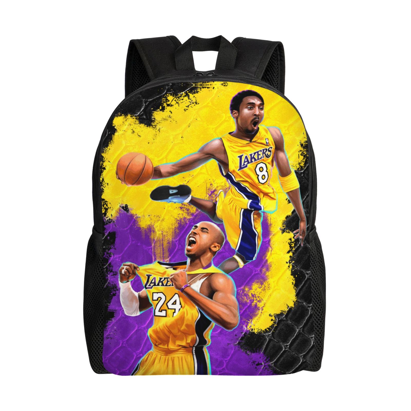 Kobe Backpack Laptop Bag Unisex Daypack Bookbag Satchel Rucksack ...
