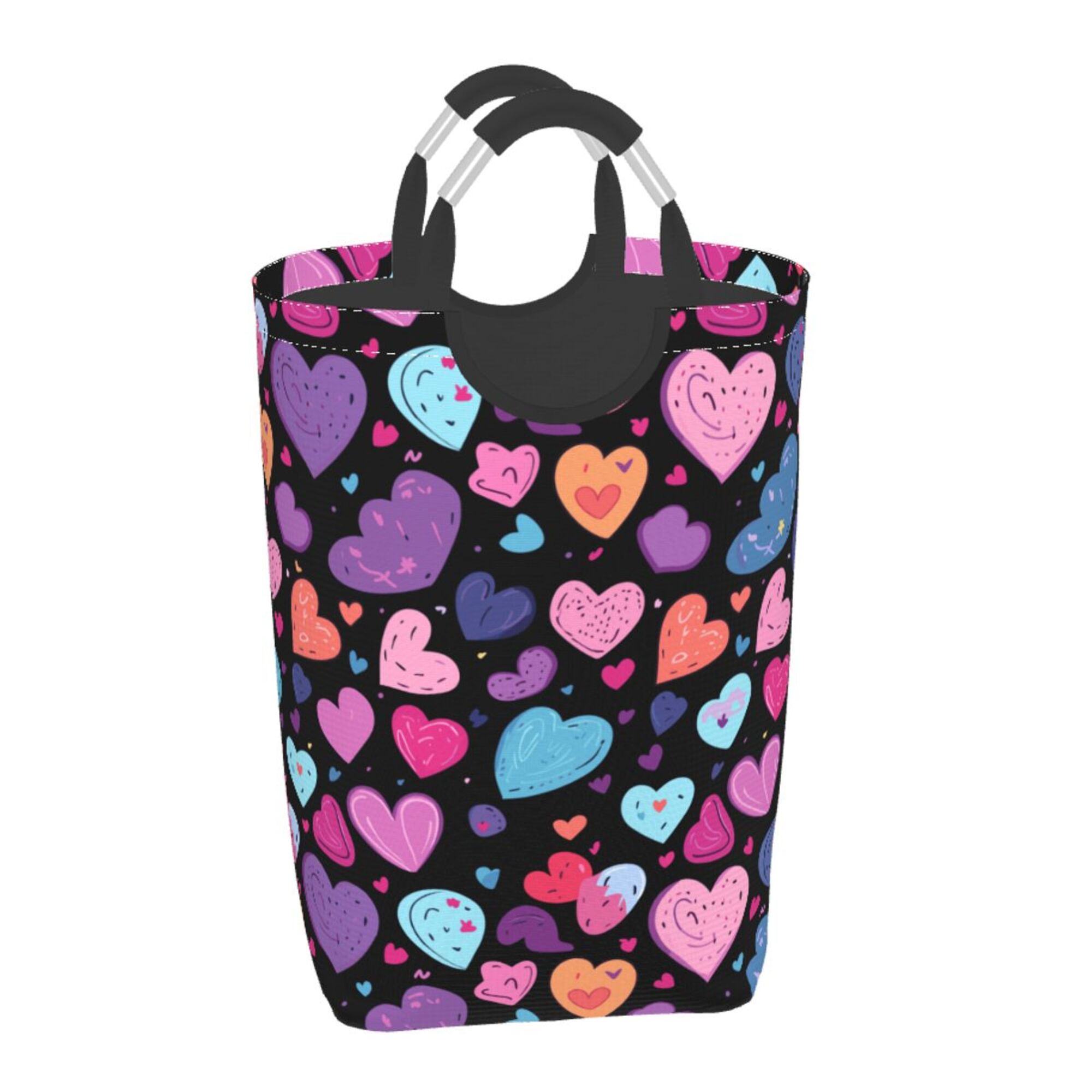 TEQUAN 50L Large Rectangular Laundry Hamper with Aluminum Handles ...