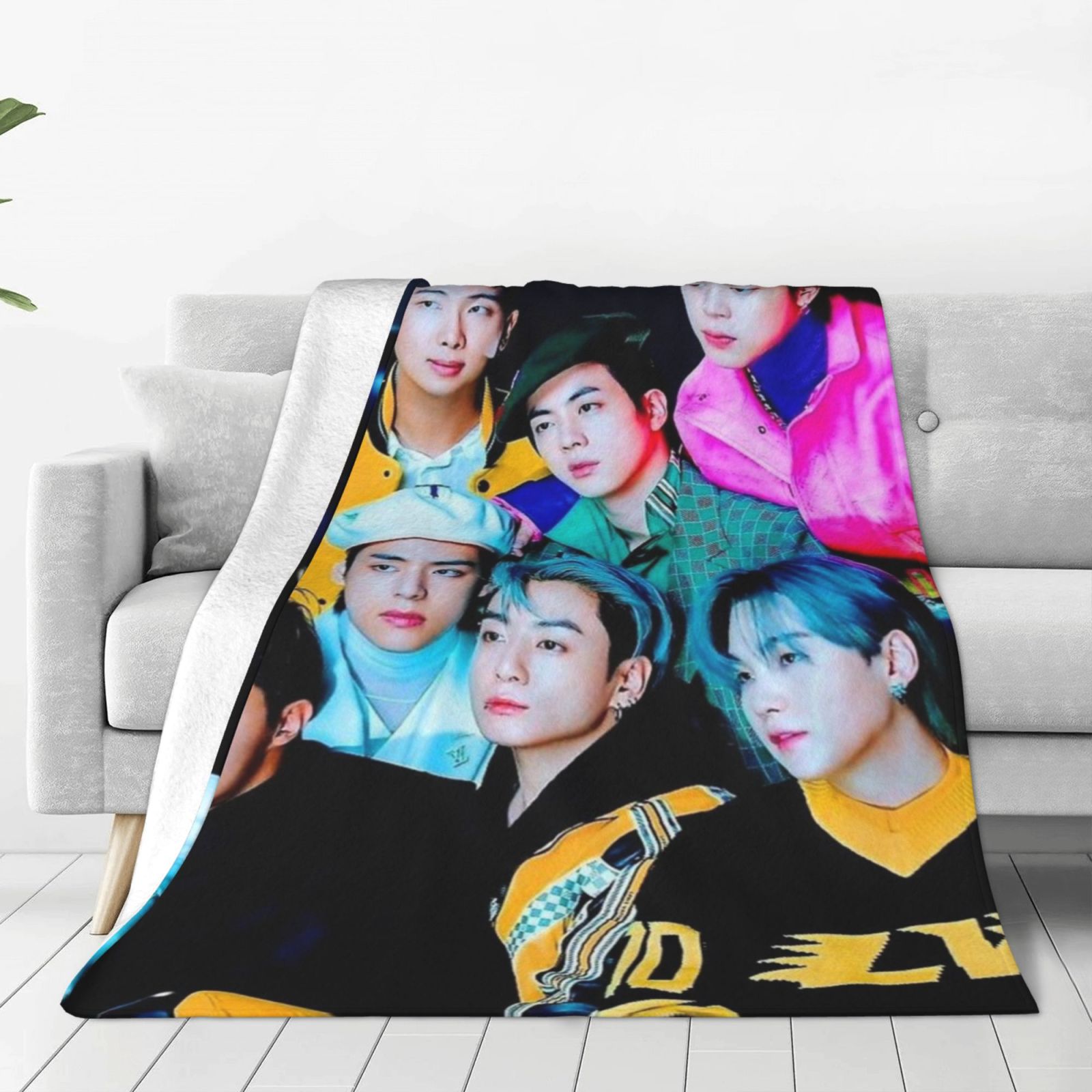 BTS Blanket K-POP Air-conditioning Quilt for Bed Sofa Camping Trips ...