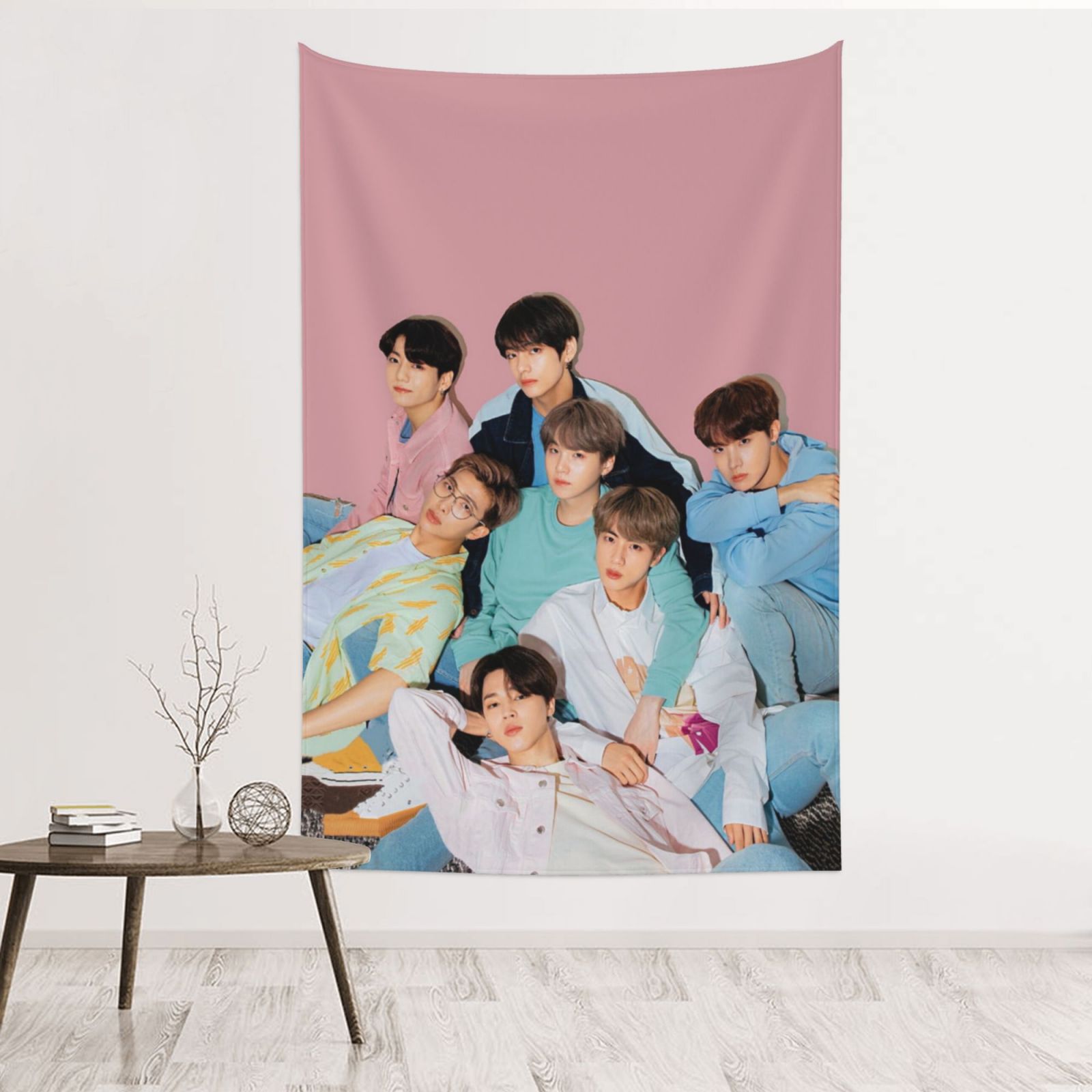 BTS Tapestry Wall Decor Korean Band Poster Party Banner BTS Merchandise ...
