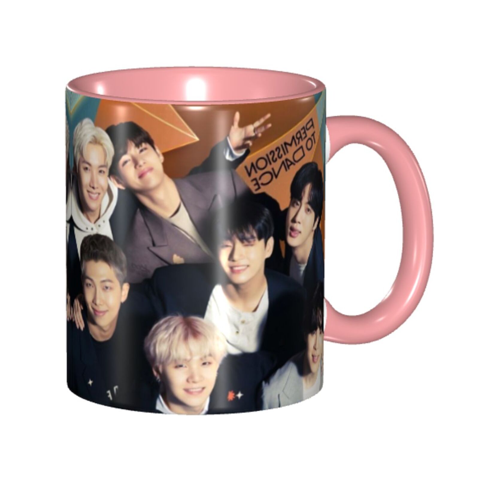 BTS Mug K-POP Coffee Ceramic Colourful Cup with Handle for Home Office ...