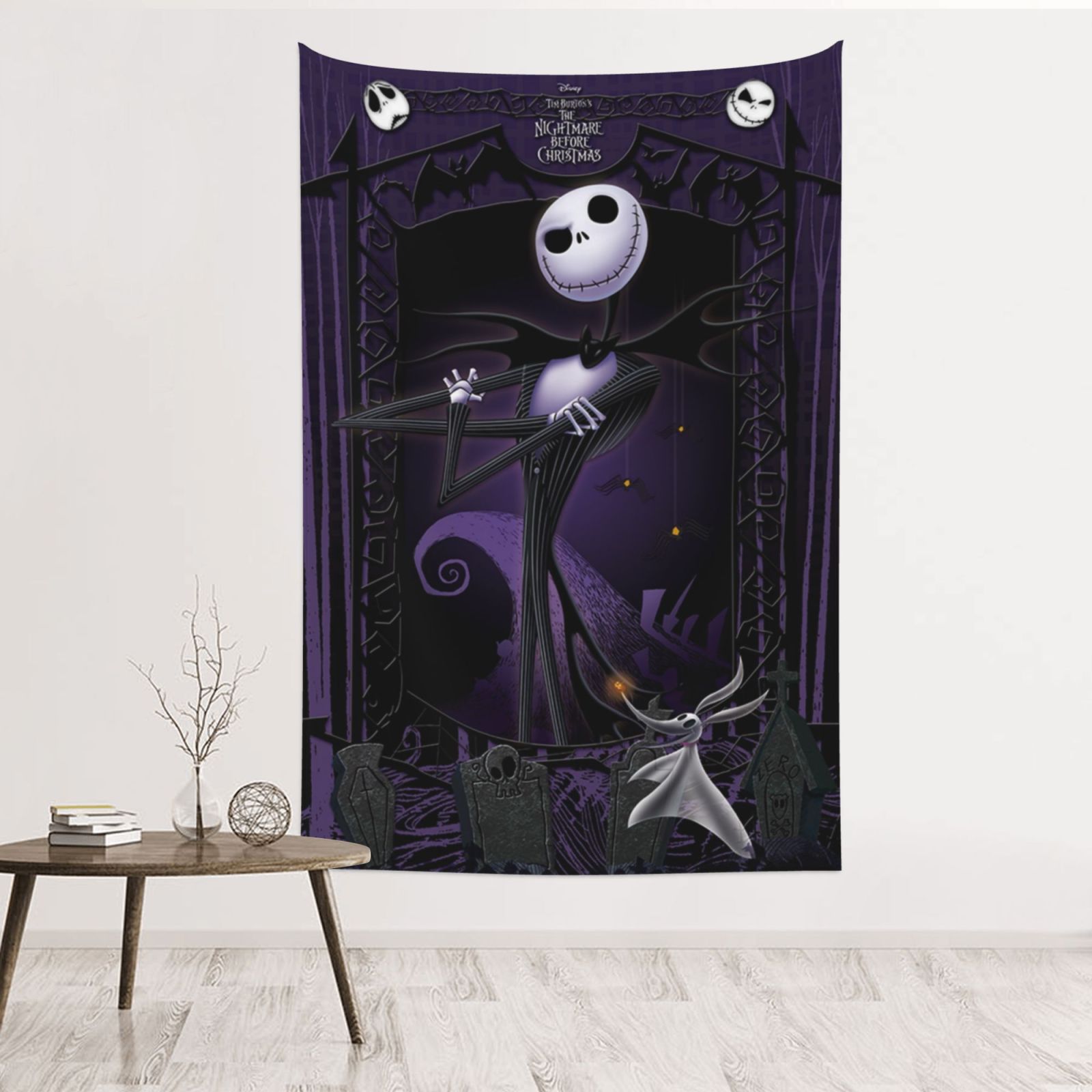 Nightmare Before Christmas Tapestry Wall Hanging Window Design for ...