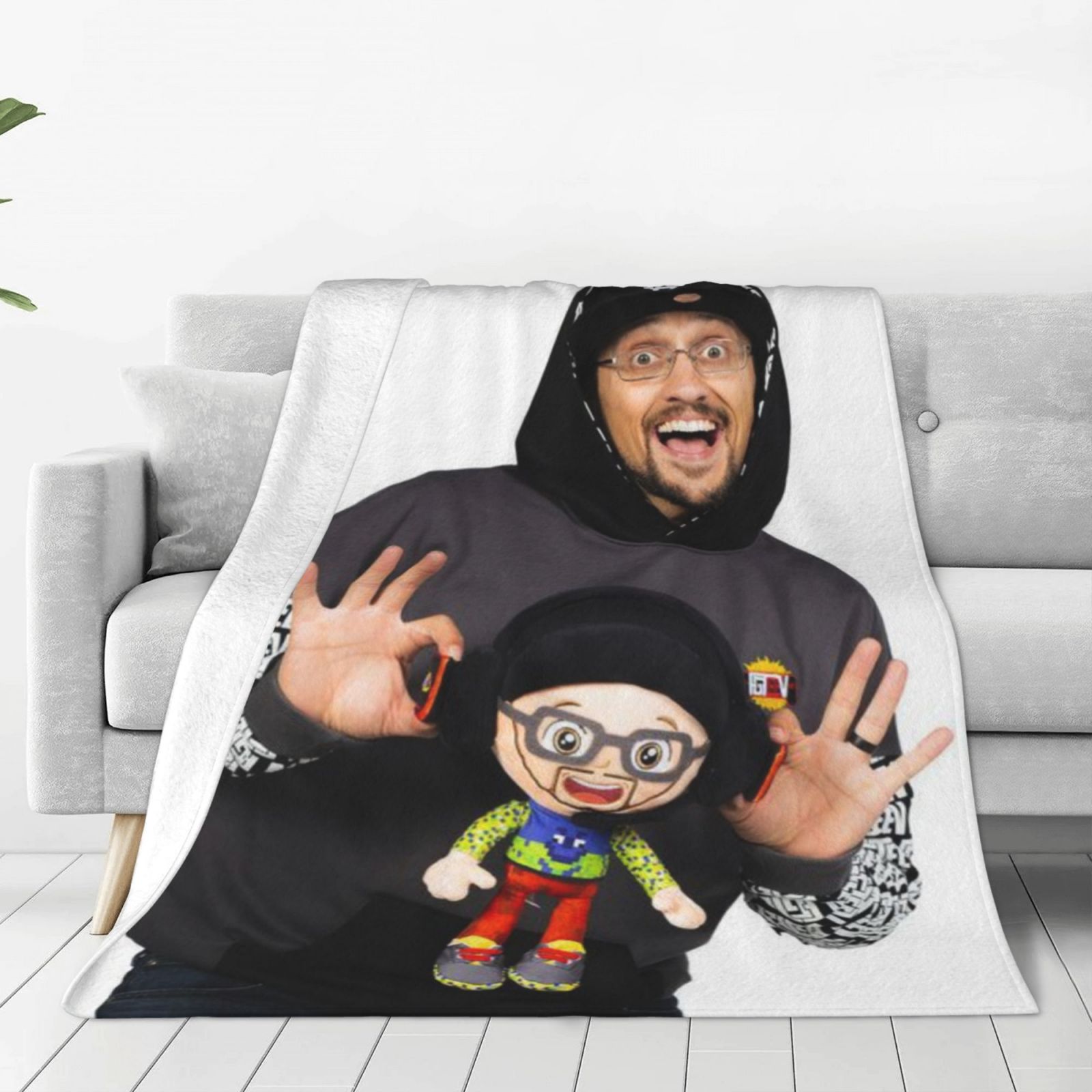 FGTeeV Blanket Air Conditioning Blanket Quilt Cartoon Plush Throw for ...