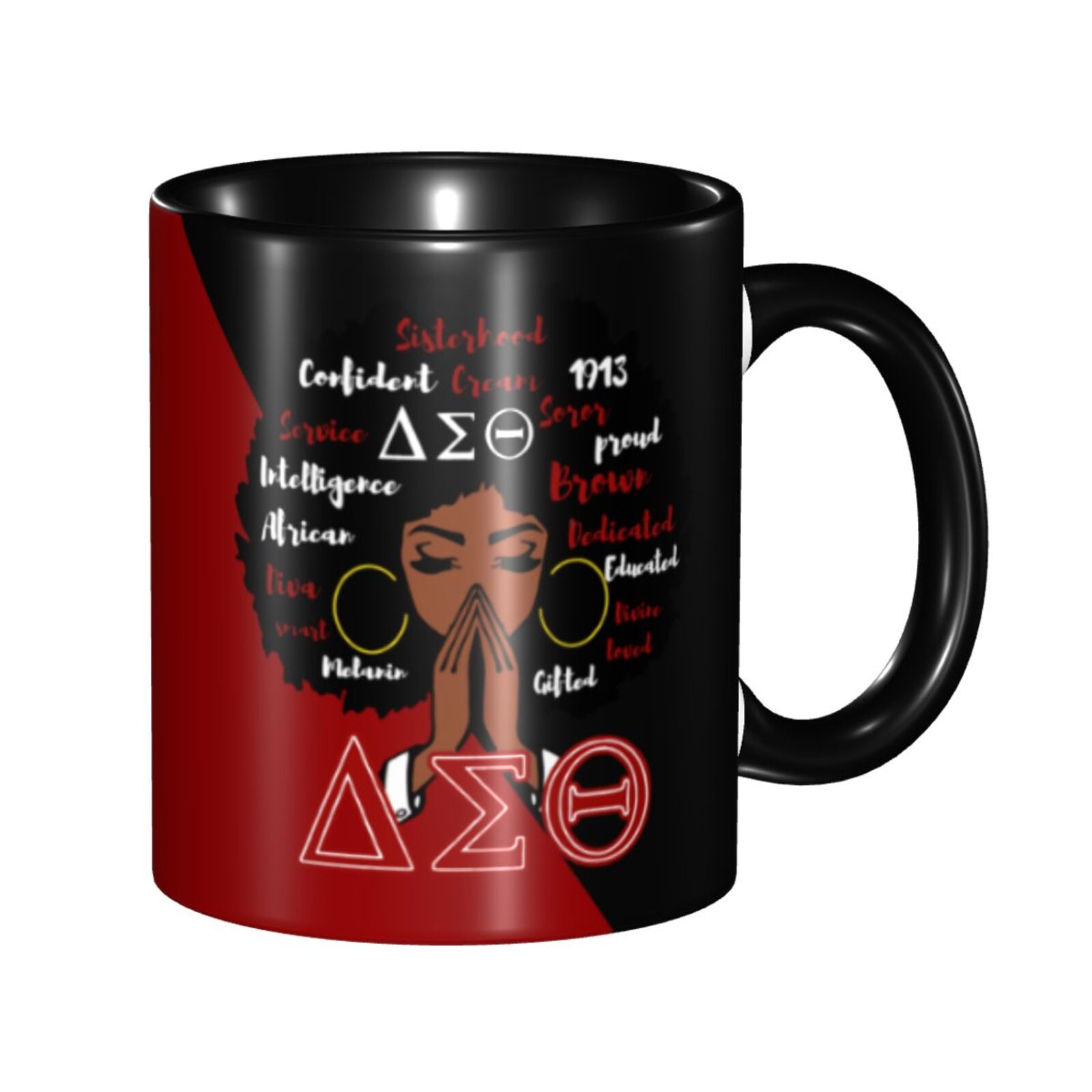 Delta Sigma Theta Mugs - 11 oz Ceramic Mug - Novelty Coffee Tea Cup ...