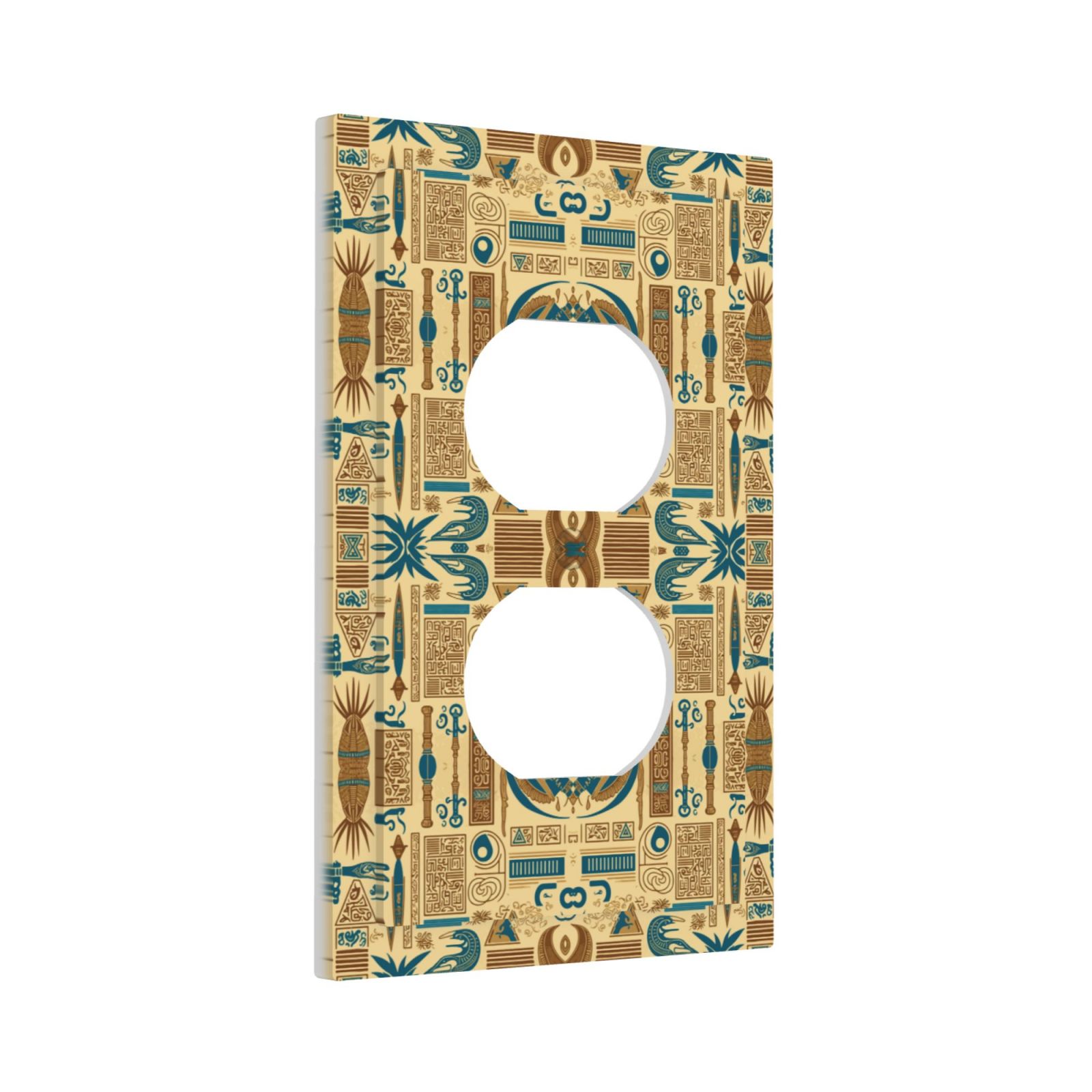 DouZhe 1-Gang Duplex Outlet Cover, Vintage Egyptian Antique Ethnic ...
