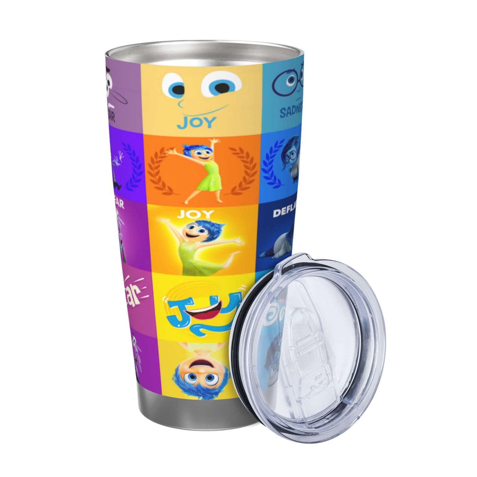 Inside Out Coffee Mug with Lid, 20 oz – Cupholder Friendly Travel ...