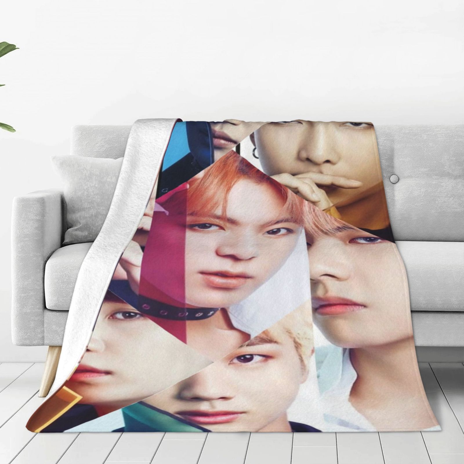BTS Blanket K-POP Air-conditioning Quilt for Bed Sofa Camping Trips ...