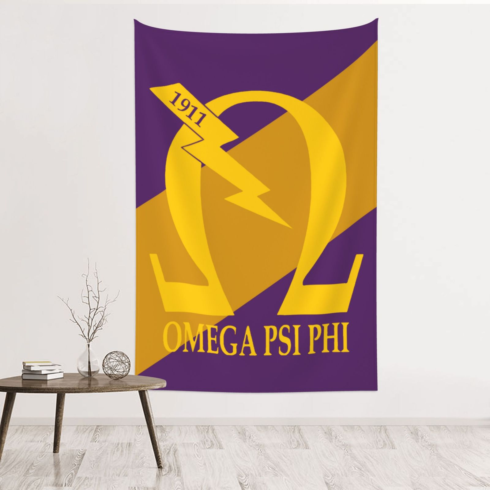 Omega Psi Phi Fraternity Paraphernalia Tapestry Flag Print Wall Hanging ...