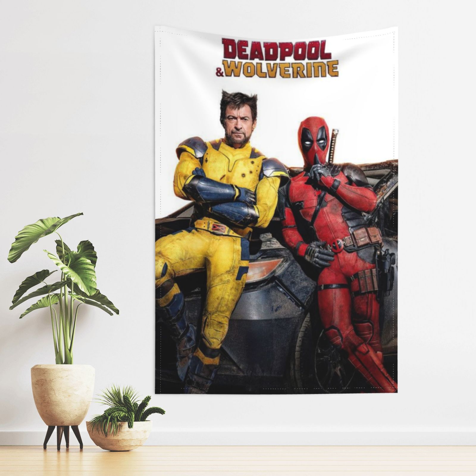 Deadpool And Wolverine Tapestry Funny Wall Hanging Wall Décor for Dorm ...