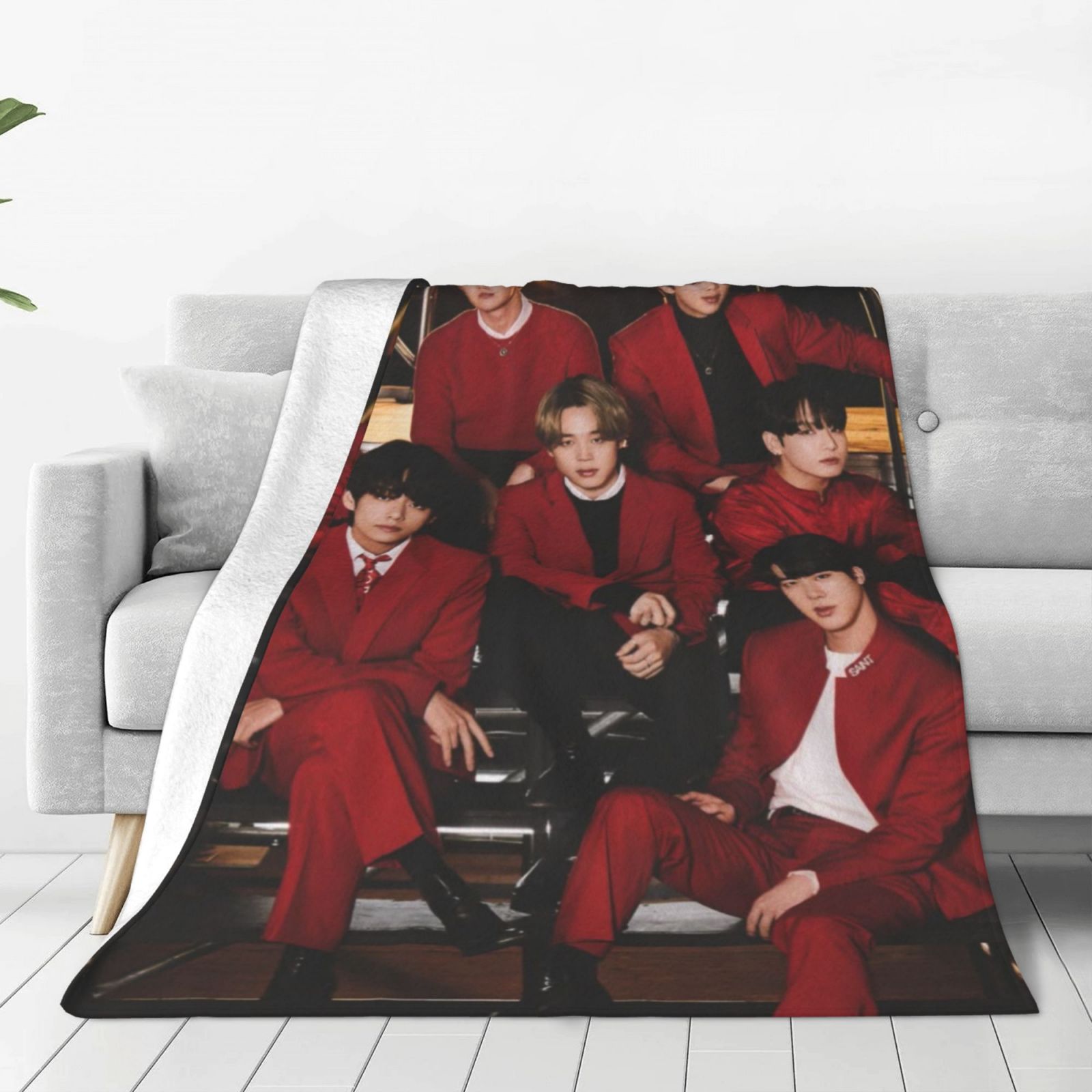 BTS Blanket K-POP Air-conditioning Quilt for Bed Sofa Camping Trips ...