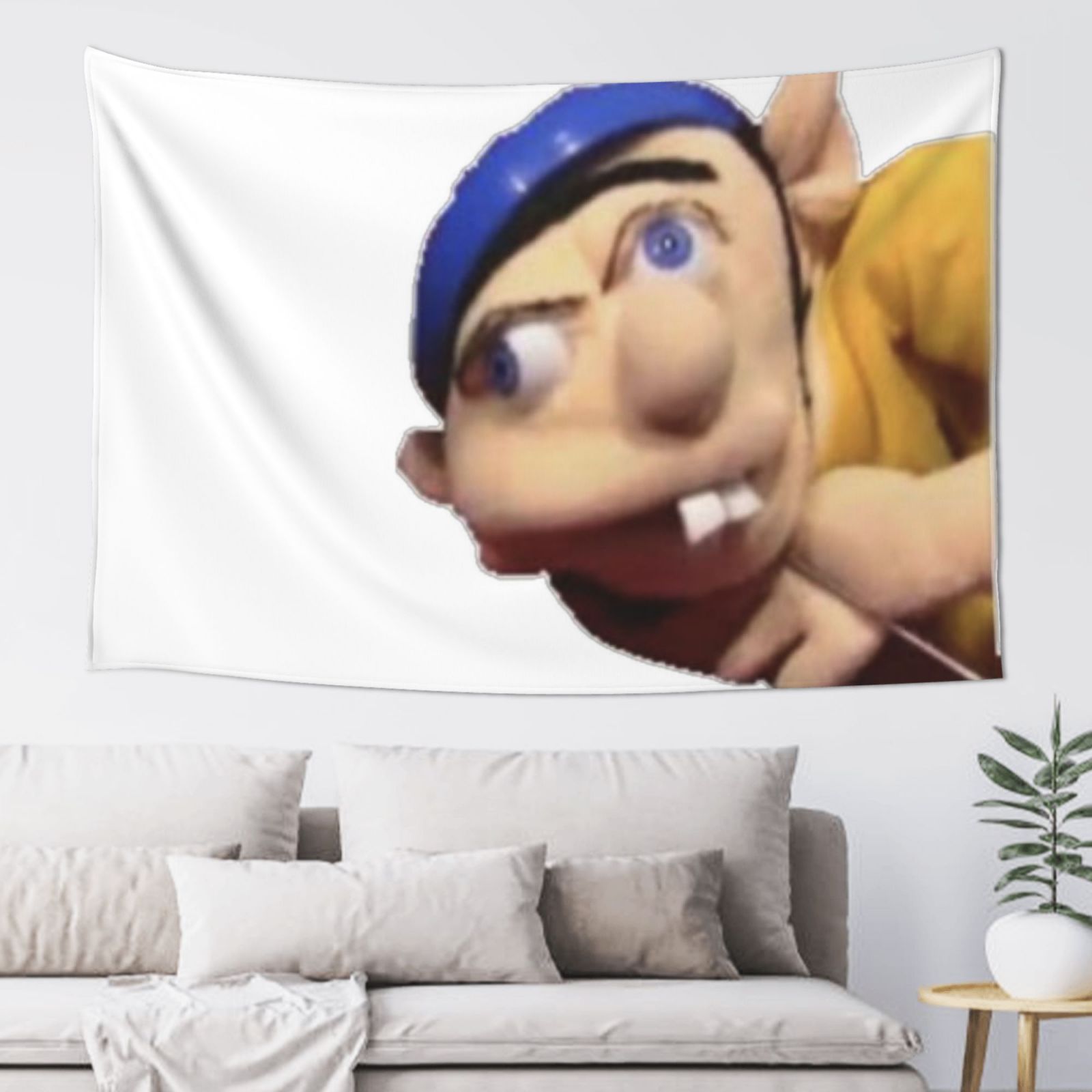 Sml Jeffy Tapestry Wall Decor Cartoon Flag Wall Tapestry for Dormitory ...